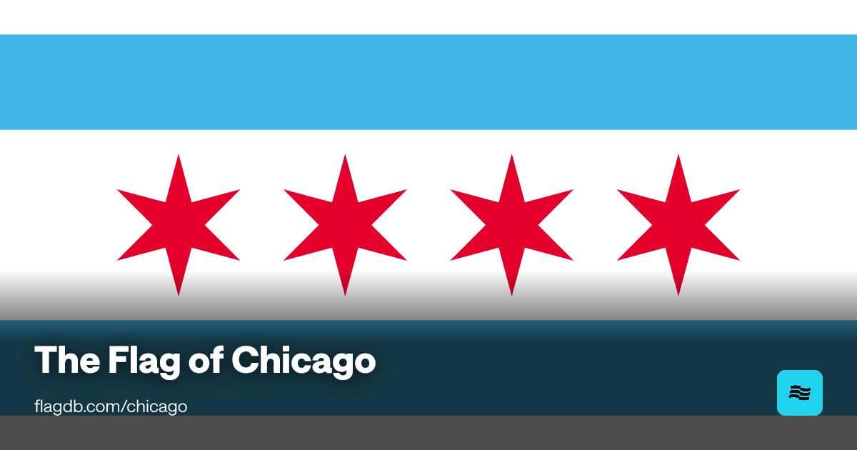 The Flag of Chicago - FlagDB - The Flag Database