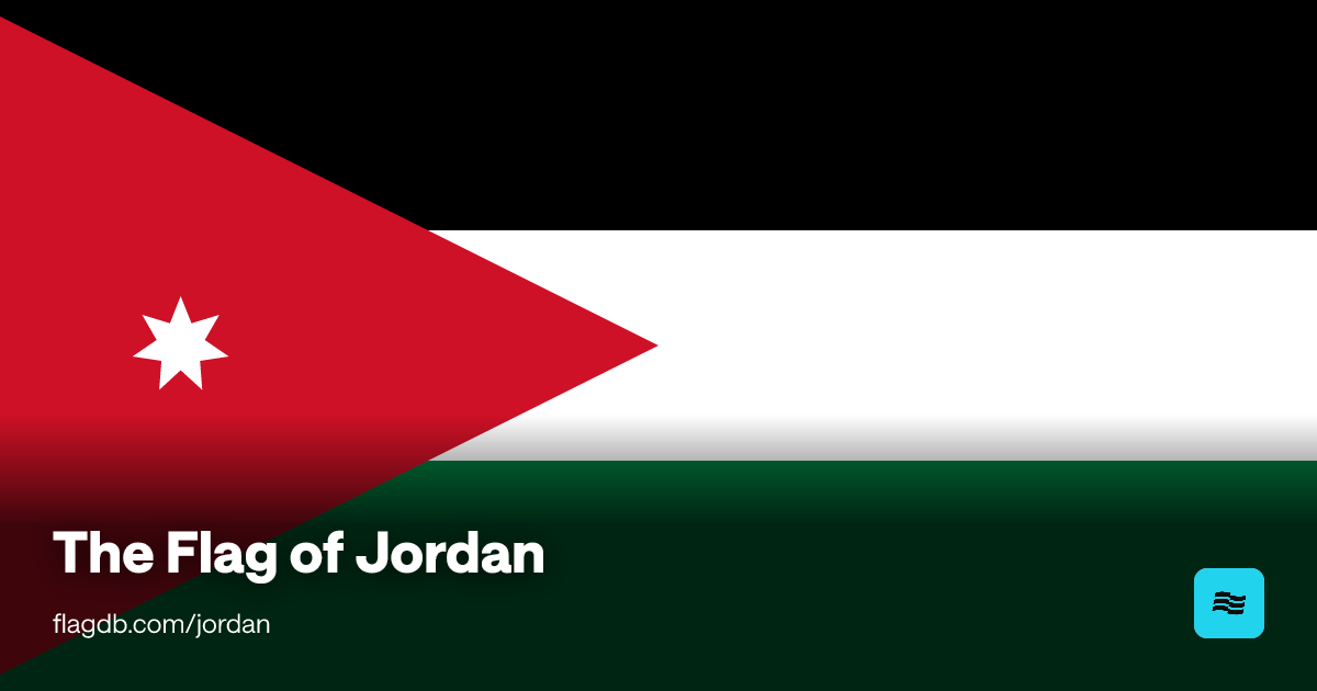 The Flag of Jordan - FlagDB - The Flag Database