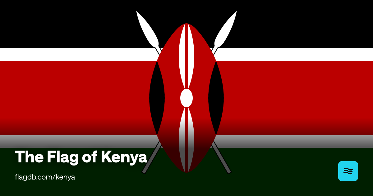 The Flag of Kenya - FlagDB - The Flag Database