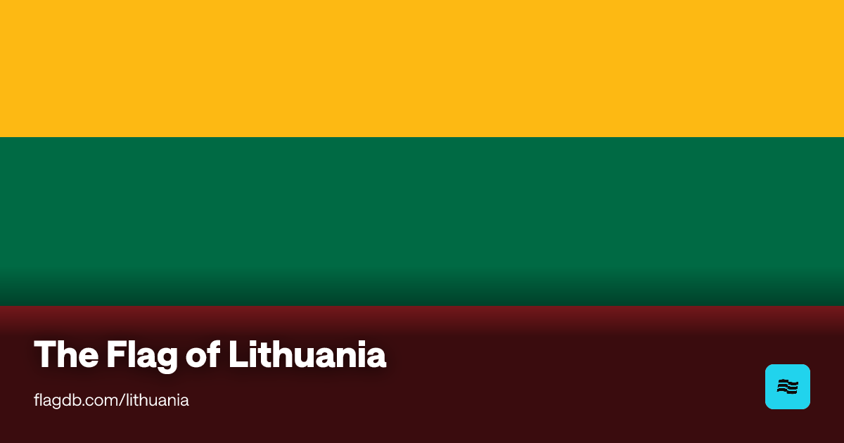 The Flag of Lithuania - FlagDB - The Flag Database