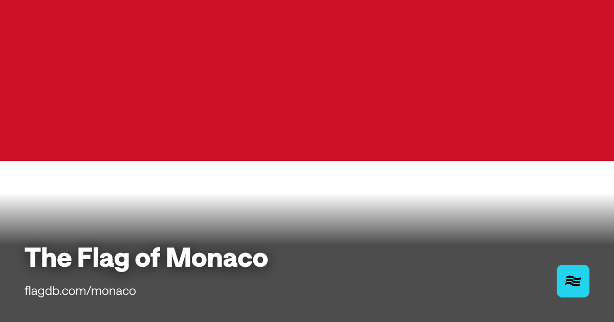 The Flag of Monaco - FlagDB - The Flag Database