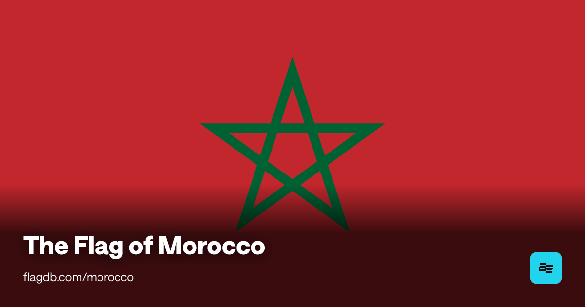 The Flag of Morocco - FlagDB - The Flag Database