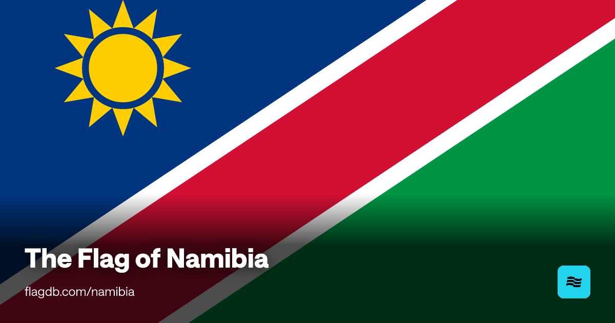 The Flag of Namibia - FlagDB - The Flag Database