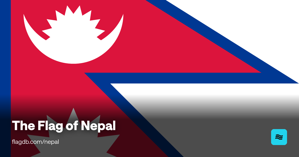 The Flag of Nepal - FlagDB - The Flag Database