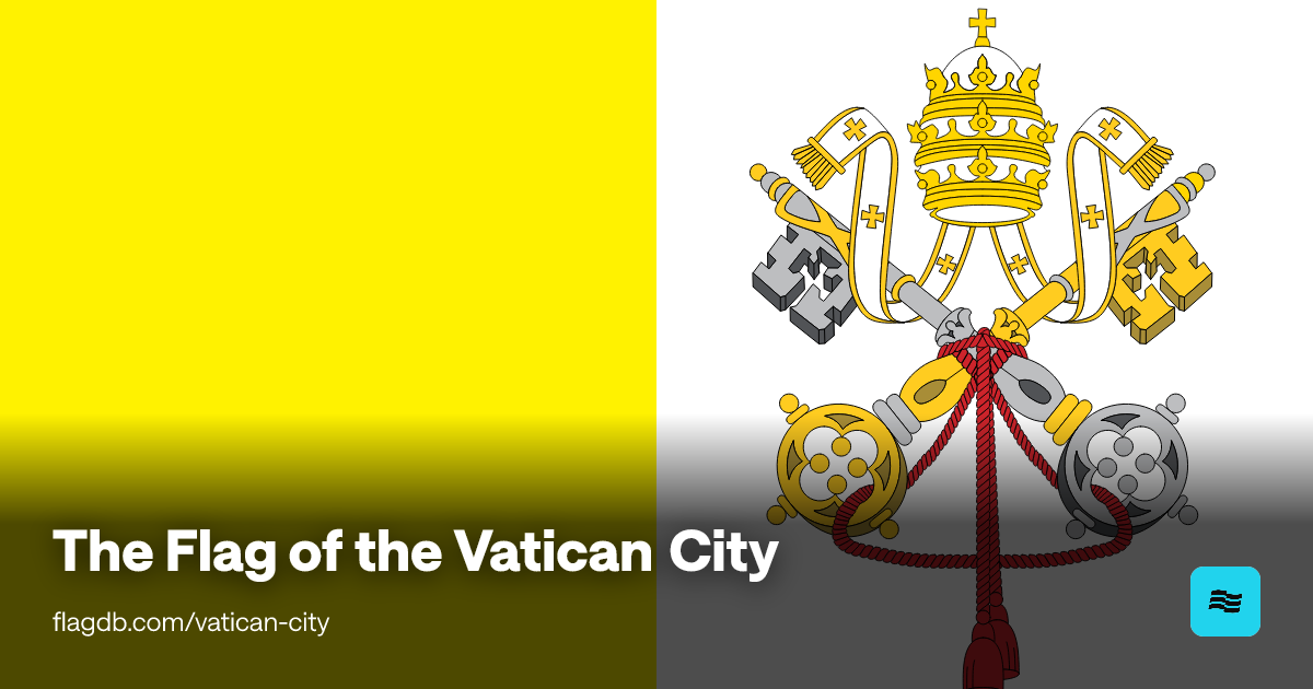The Flag of the Vatican City - FlagDB - The Flag Database
