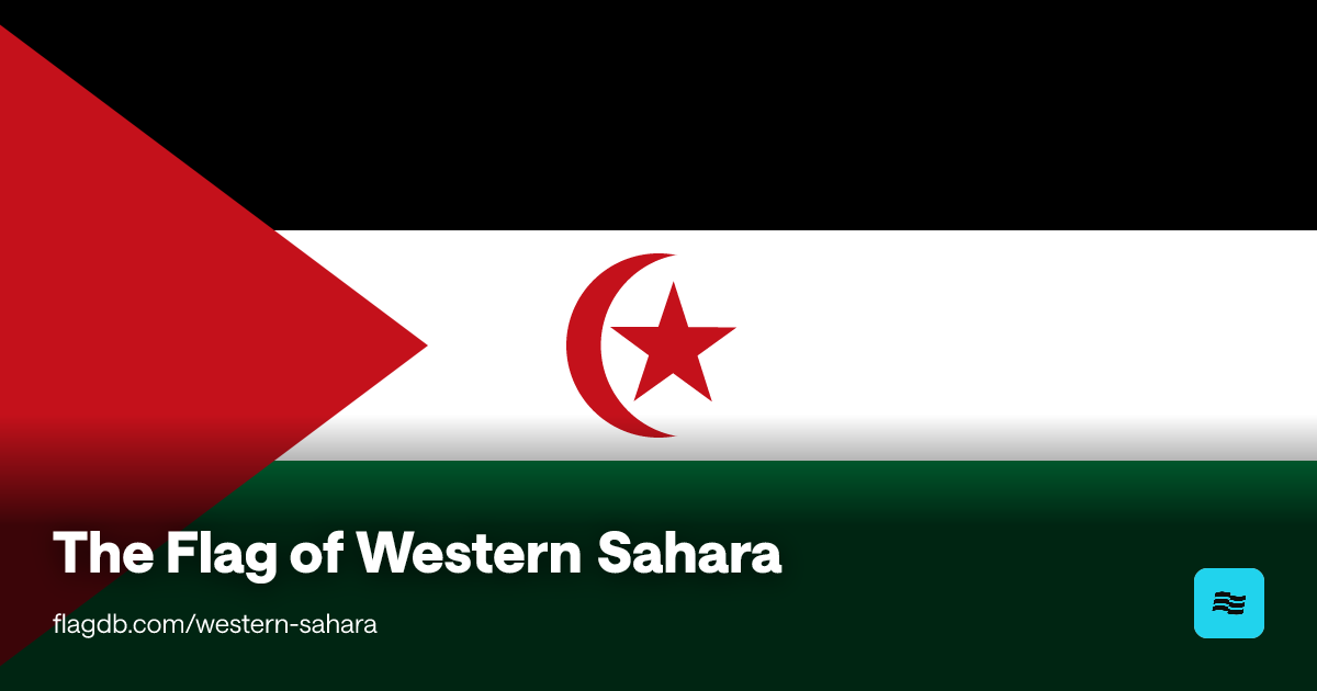 The Flag of Western Sahara - FlagDB - The Flag Database
